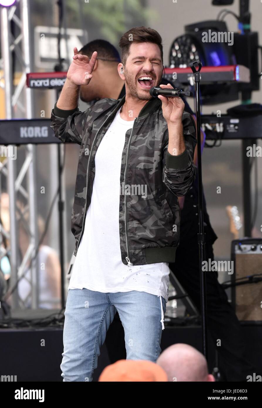 New York, NY, USA. 23rd June, 2017. Andy Grammer on stage for NBC Today ...