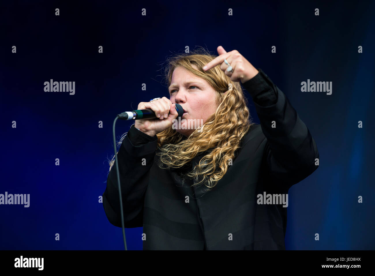 Glastonbury, Somerset, UK. 23rd June, 2017. Kate Tempest, spoken word ...