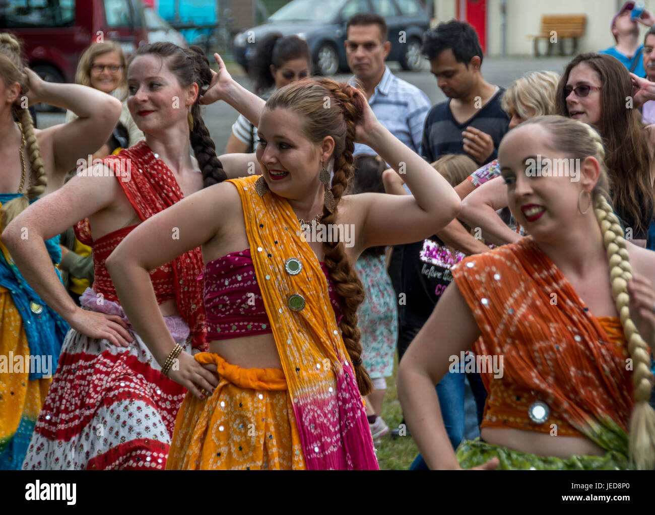 Malmö, Sweden. 23d June, 2017. Midsummer celebration in Folkets park ...