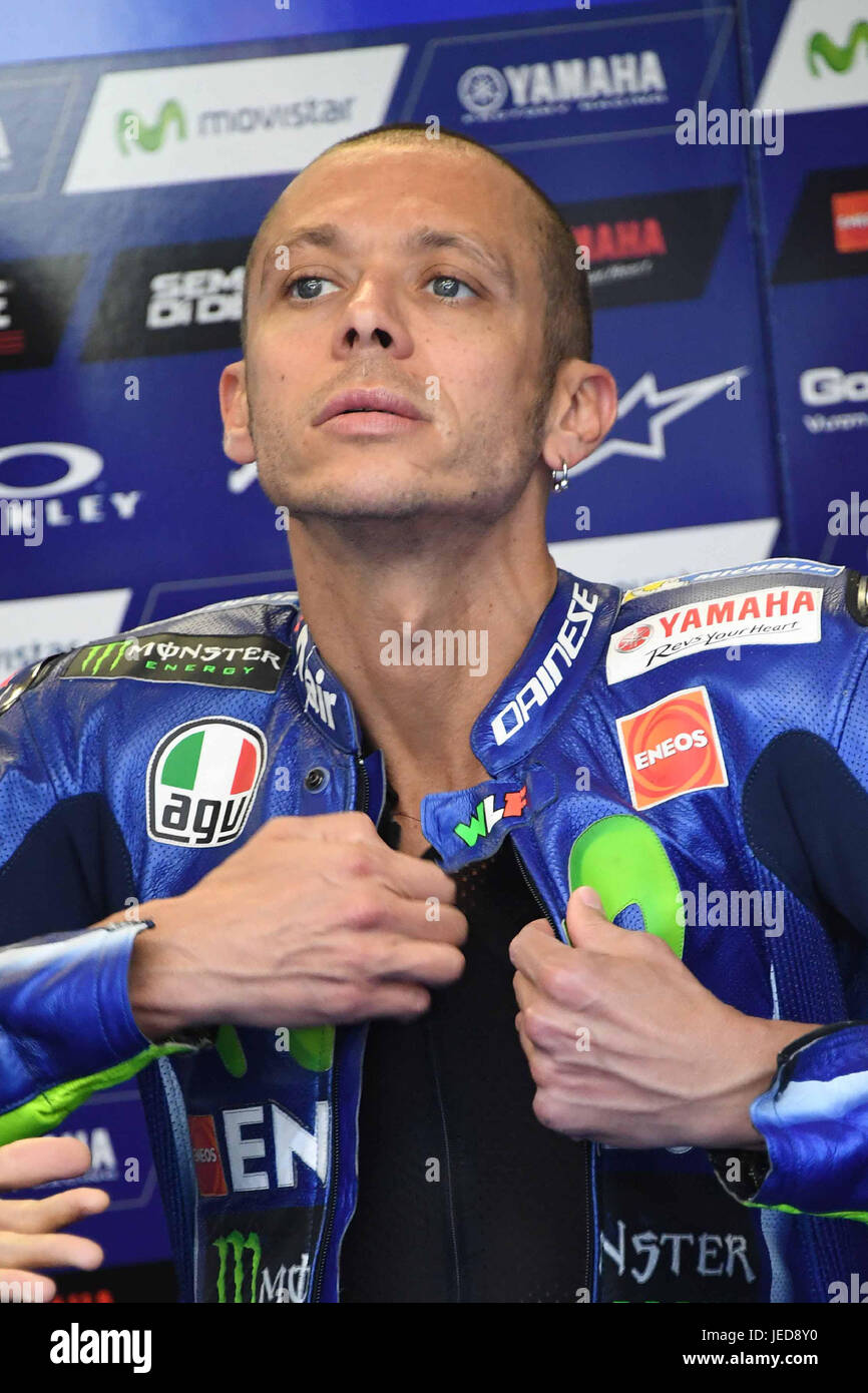 Assen, Netherlands. 23rd Jun, 2017. Valentino Rossi of Italy and ...
