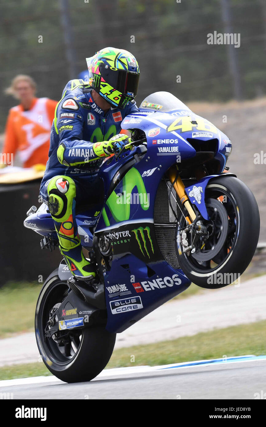 Assen, Netherlands. 23rd Jun, 2017. Valentino Rossi of Italy and ...