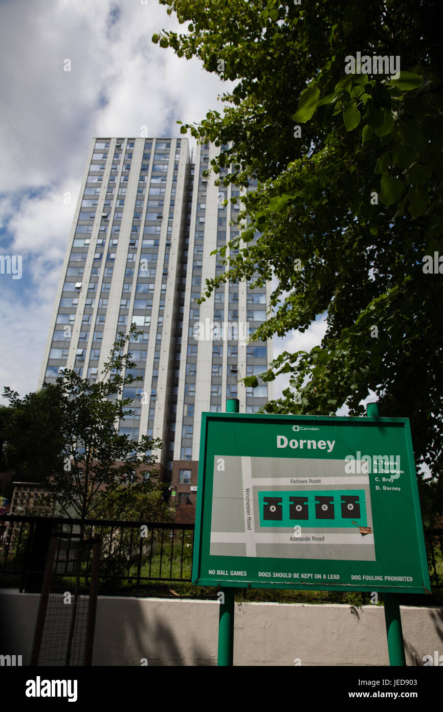 Bray tower on the chalcots estate in camden hi-res stock photography ...