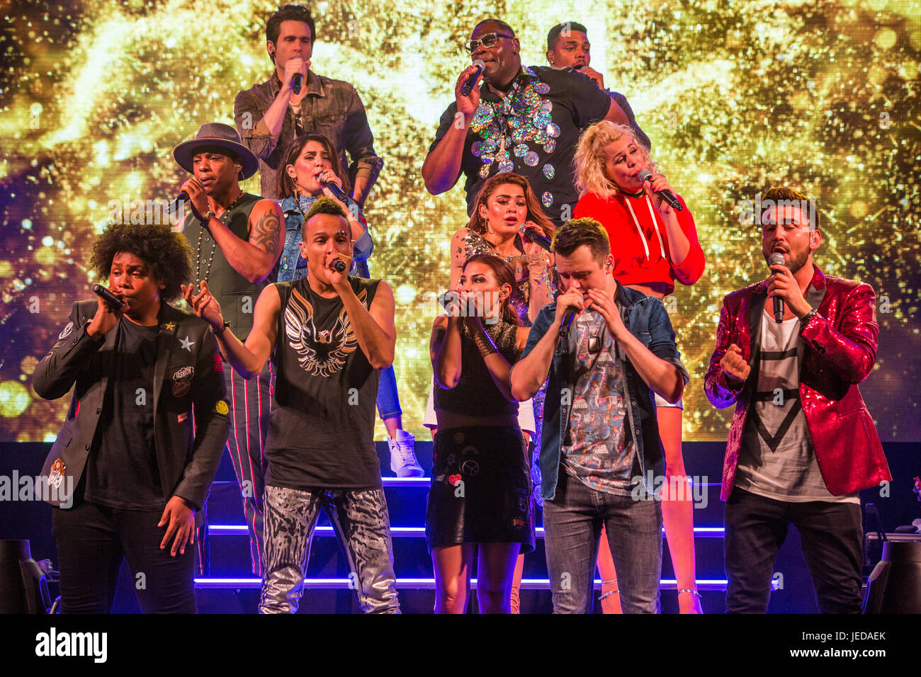 Wetzlar, Germany. 22nd June, 2017. DSDS in concert tour, concert of Top ...