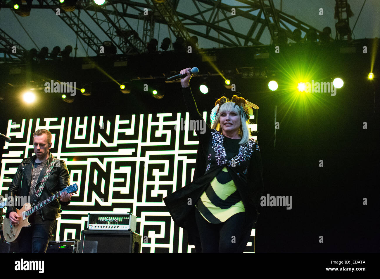 Eden Project, Cornwall, UK. 24th June 2017. New wave icons Blondie ...