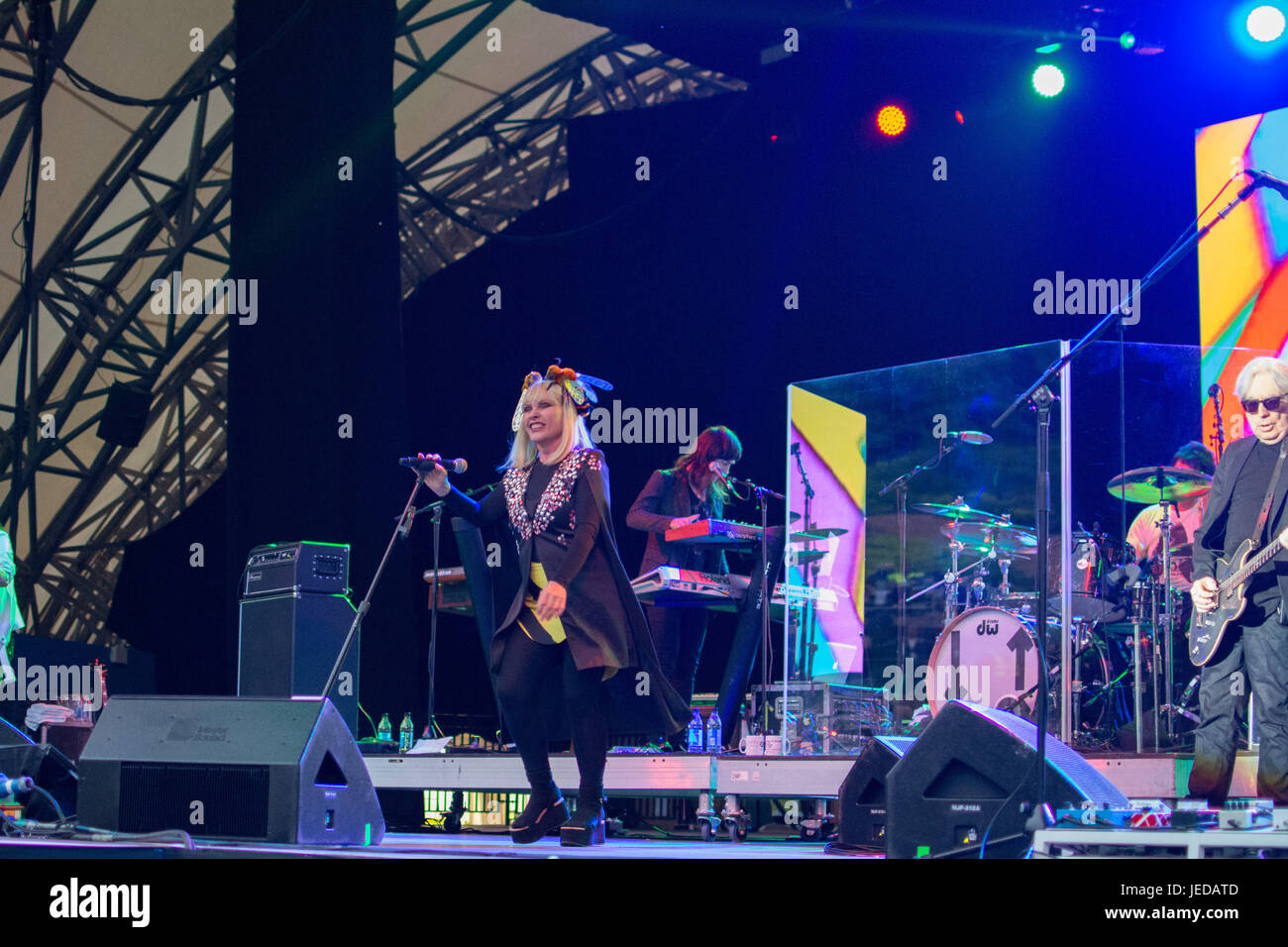 Eden Project, Cornwall, UK. 24th June 2017. New wave icons Blondie ...