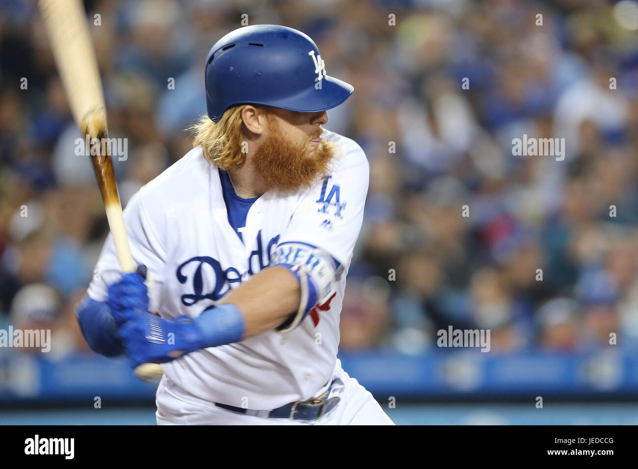 Los Angeles, CA, USA. 23rd June, 2017. Los Angeles Dodgers third ...