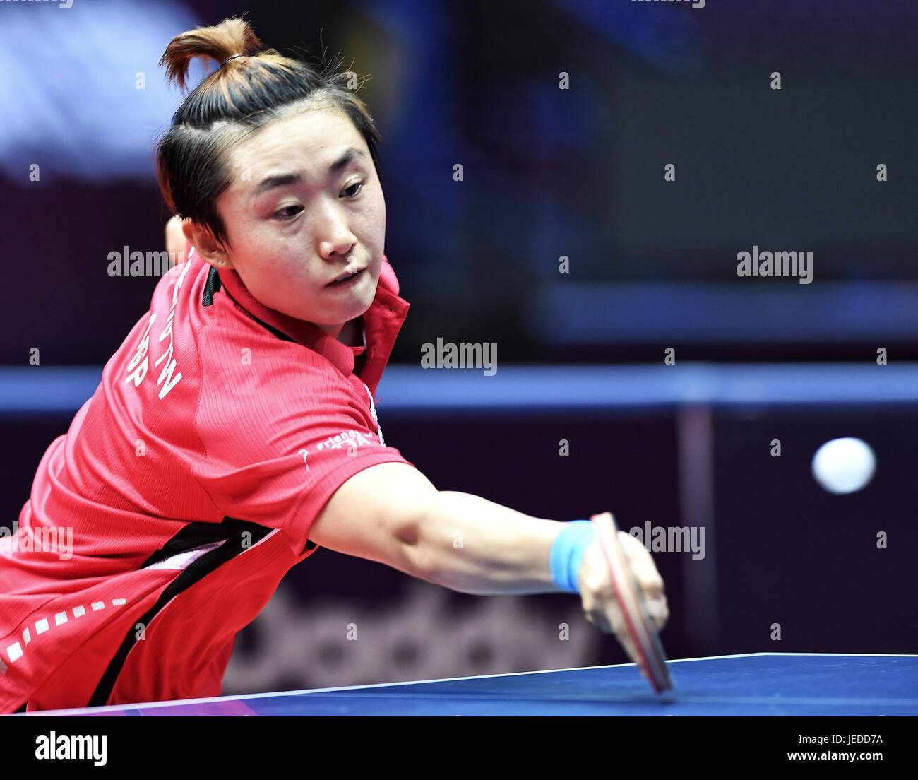 Chengdu, China's Sichuan Province. 24th June, 2017. Feng Tianwei of ...