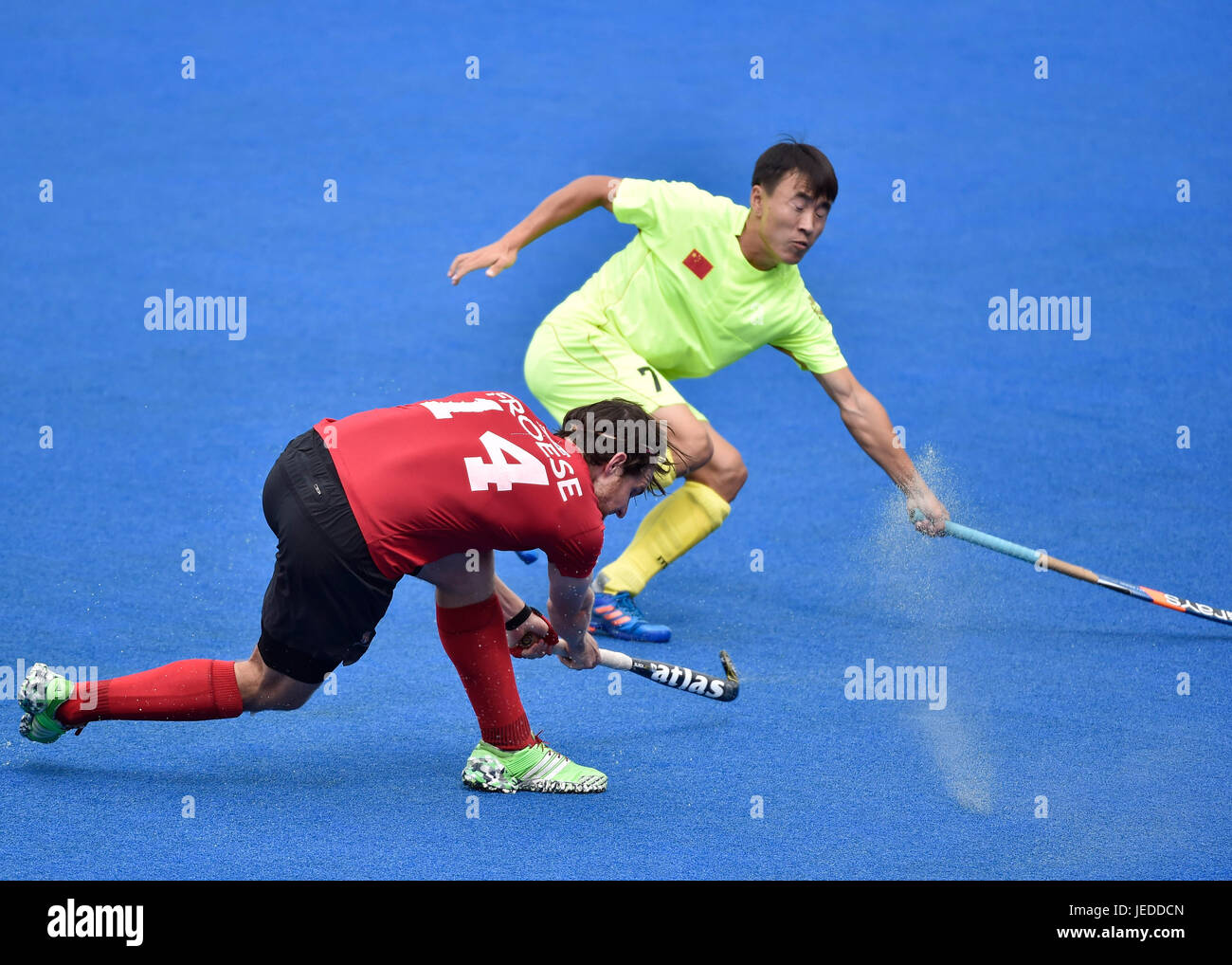 LONDON ENGLAND - June 24, 2017: FROESE Adam (CAN) in action during Hero ...