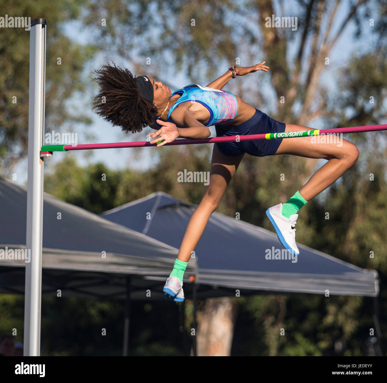 Sacramento, CA. 23rd June, 2017. Women's High Jumper Vashti Cunningham ...