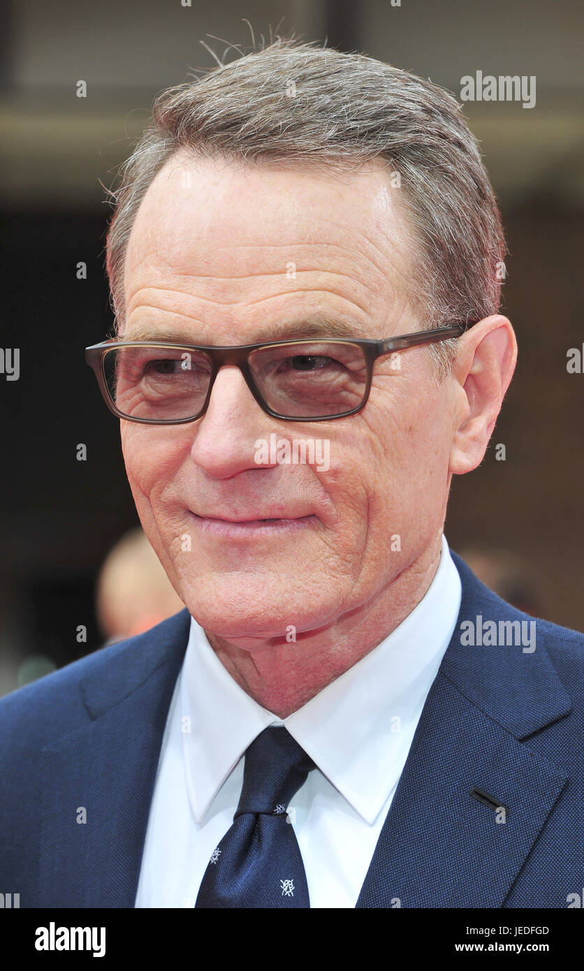 The US American actor Bryan Cranston arrives at the ceremony of the ...