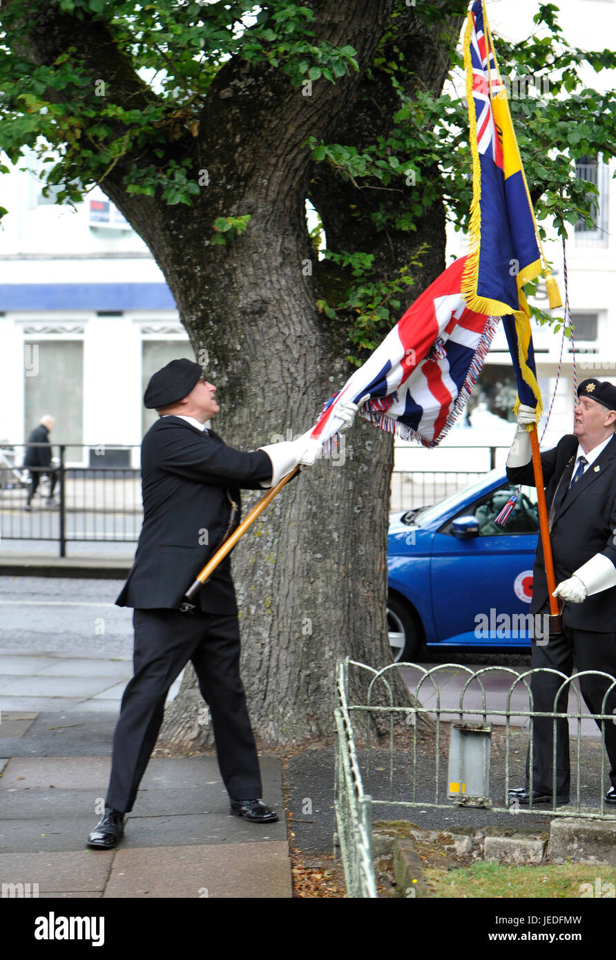Royal british legion standard bearers hi-res stock photography and ...