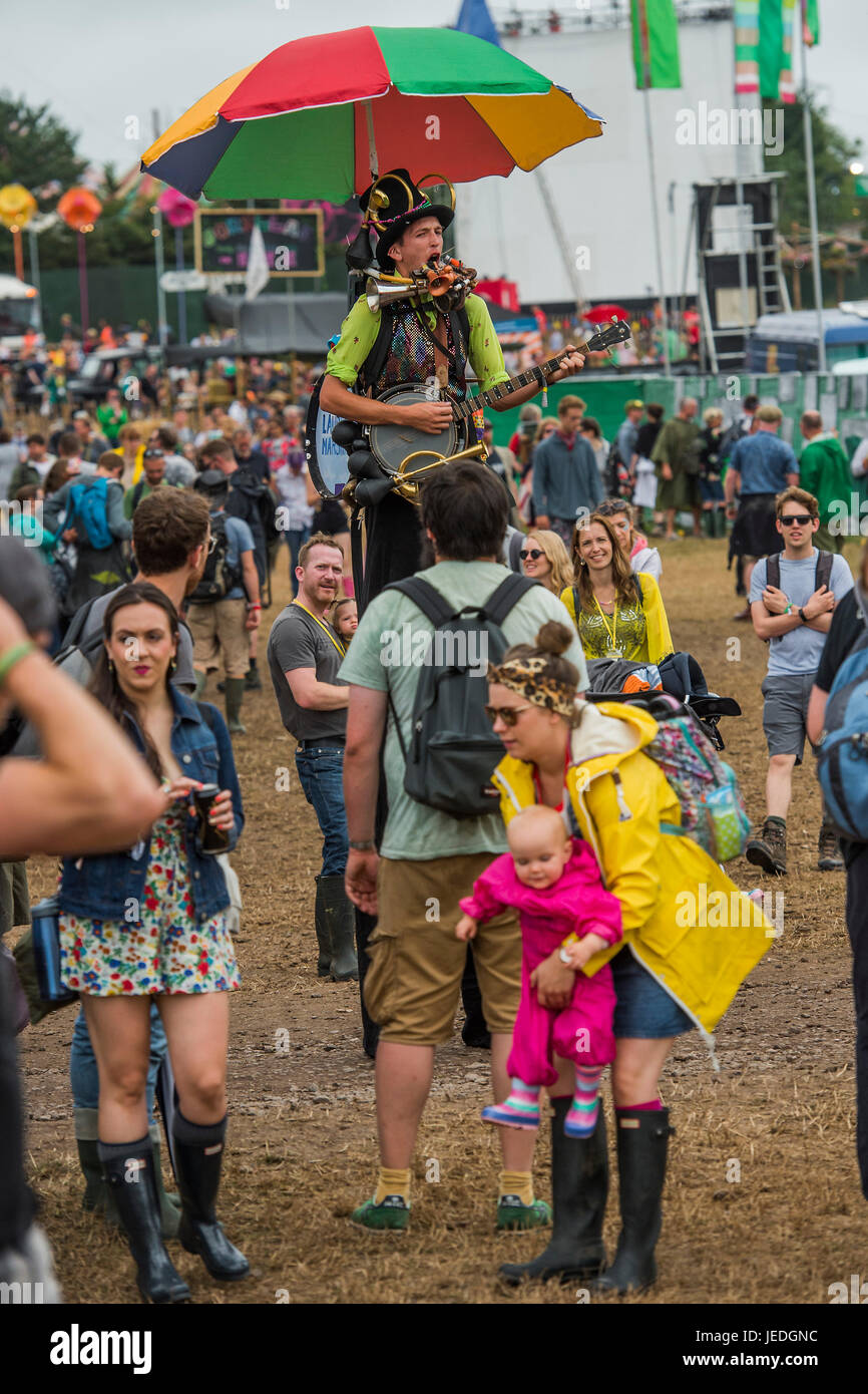 Glastonbury, Somerset, UK. 24th June, 2017. Many weird activities in ...