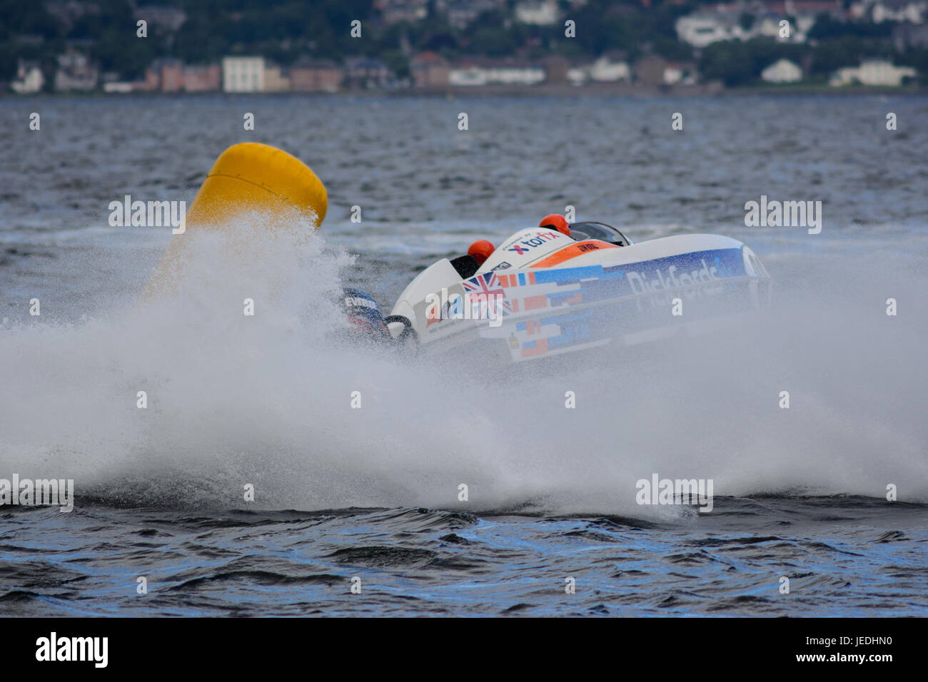 P1 Superstock Powerboat Racing from the Esplanade, Greenock, Scotland ...