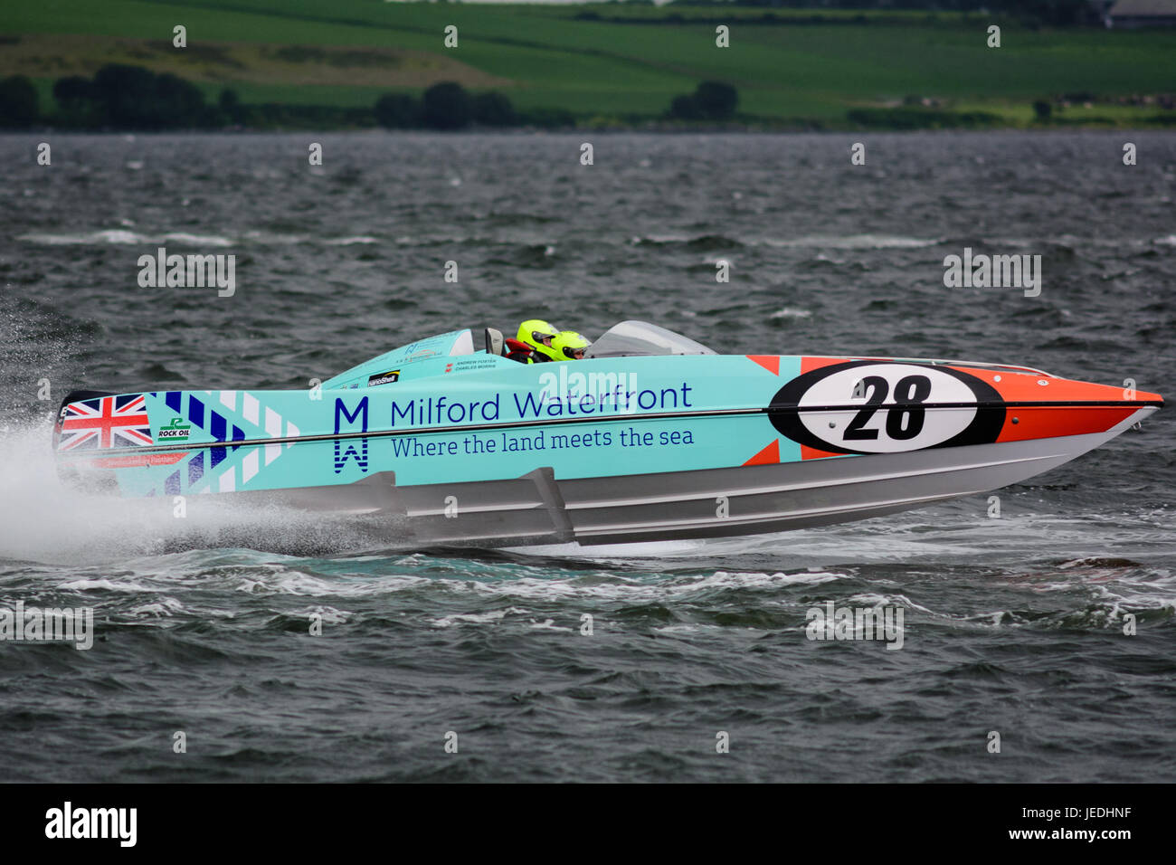 P1 Superstock Powerboat Racing from the Esplanade, Greenock, Scotland ...
