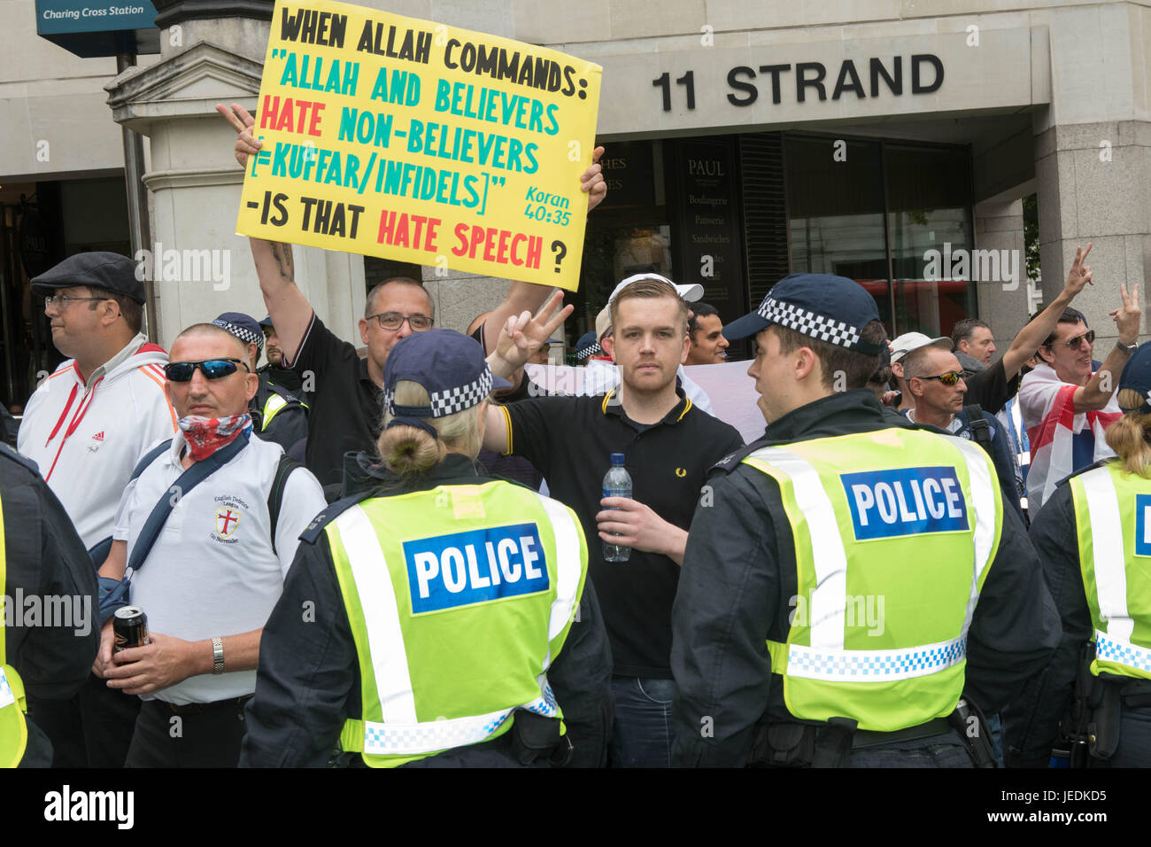 Edl english defence league protesters hi-res stock photography and ...