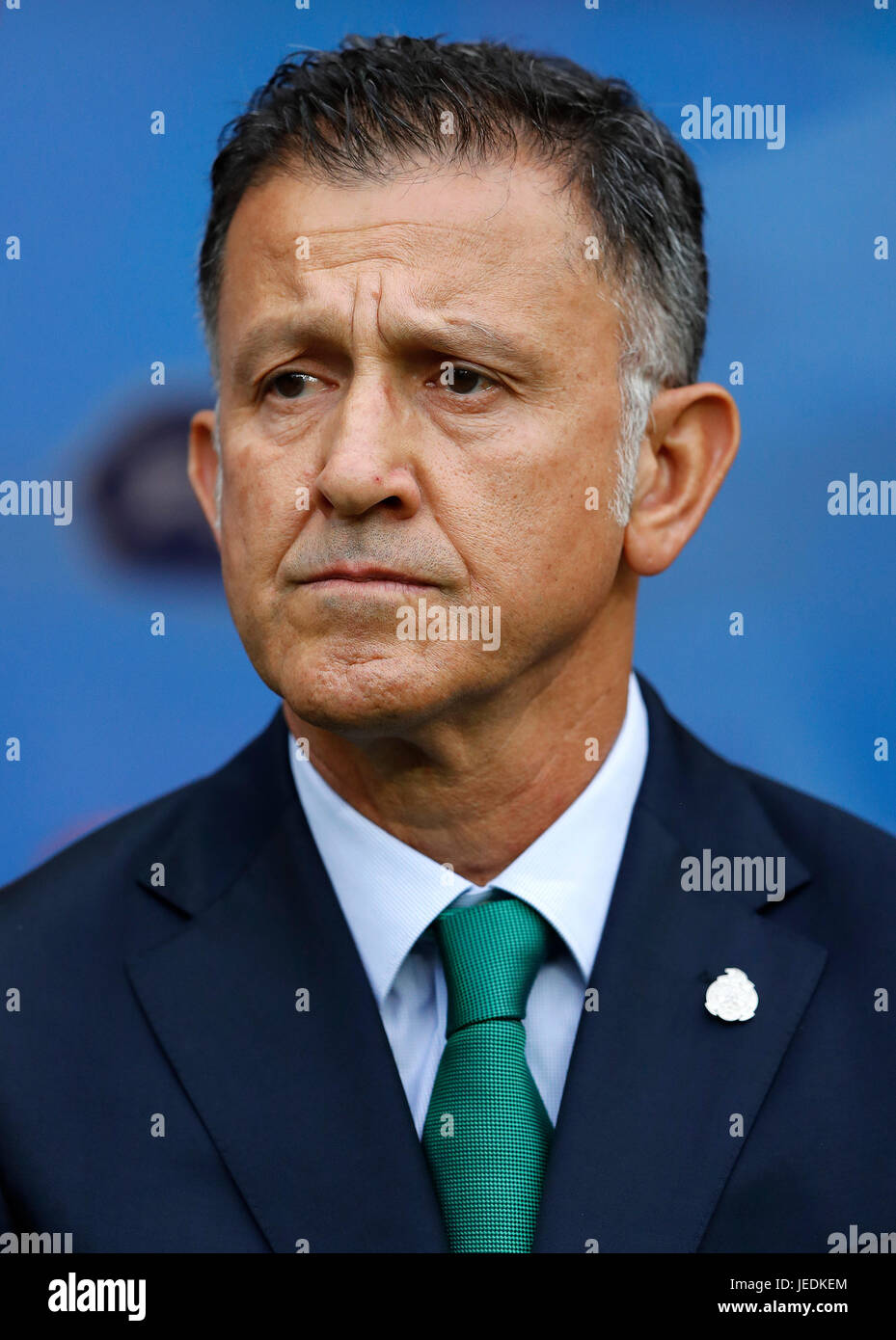 Kazan, Russia. 24th June, 2017. The coach of Mexico Juan Carlos OSORIO ...