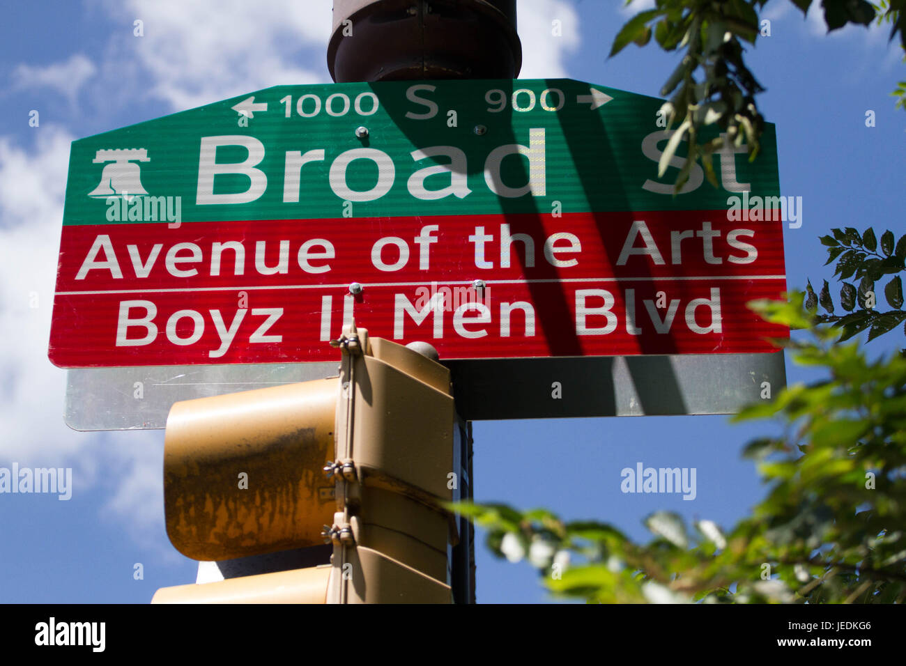 Philadelphia, USA. 24th June, 2017. A street sign commemorating ...