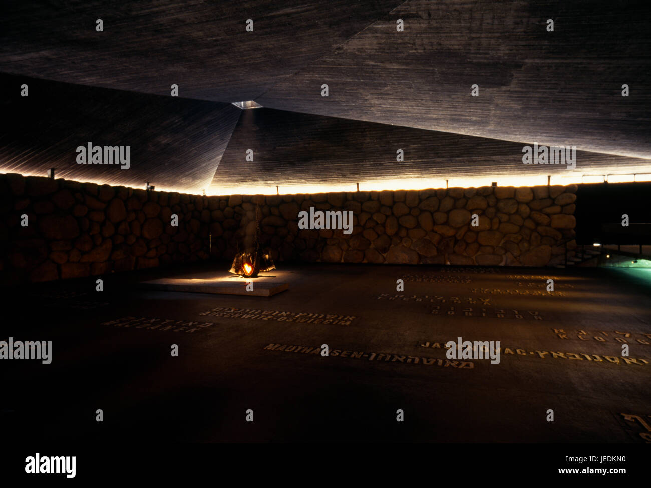 Israel, Jerusalem, Yad Vashem Holocaust memorial and museum interior ...