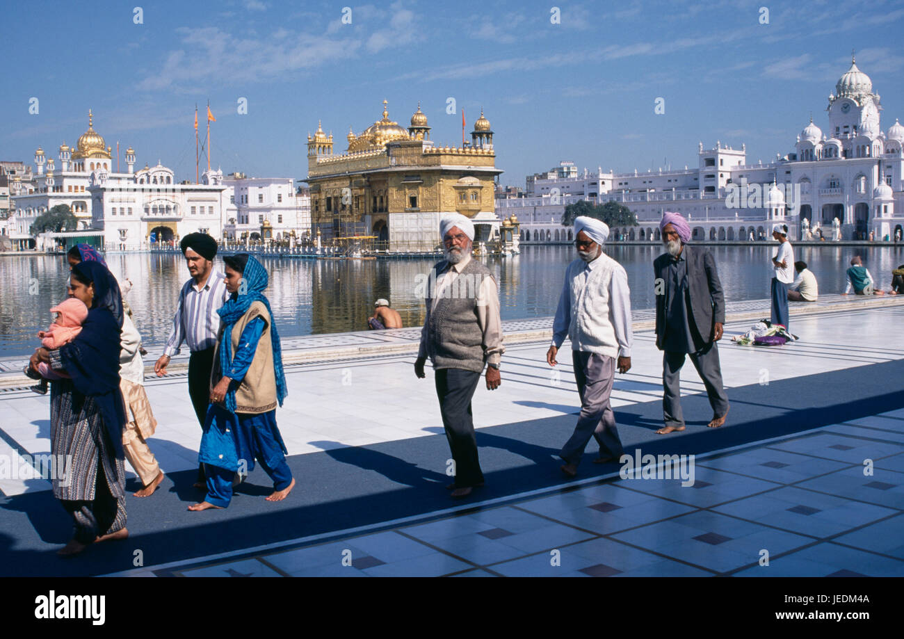 India, Punjab, Amritsar, Golden Temple also known as the Hari Mandir ...