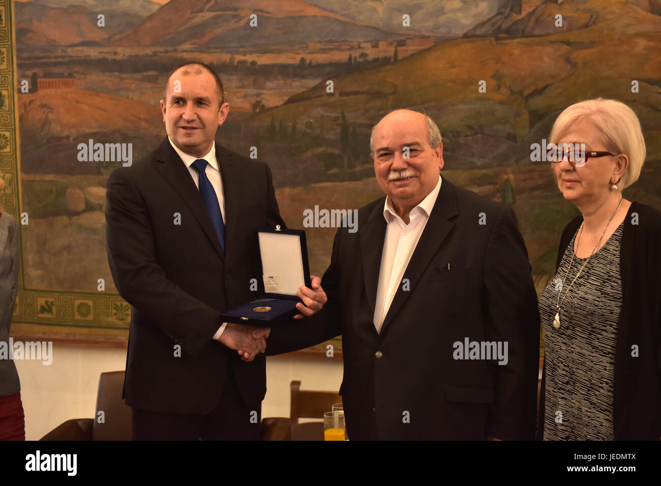 Athens, Greece. 23rd June, 2017. Handshake between President of ...