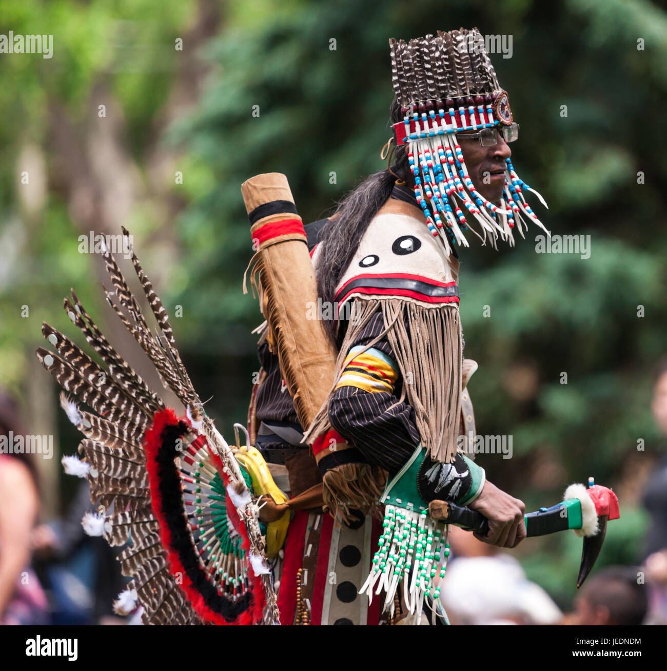 Members of Canada's First Nations communities celebrate and dance ...