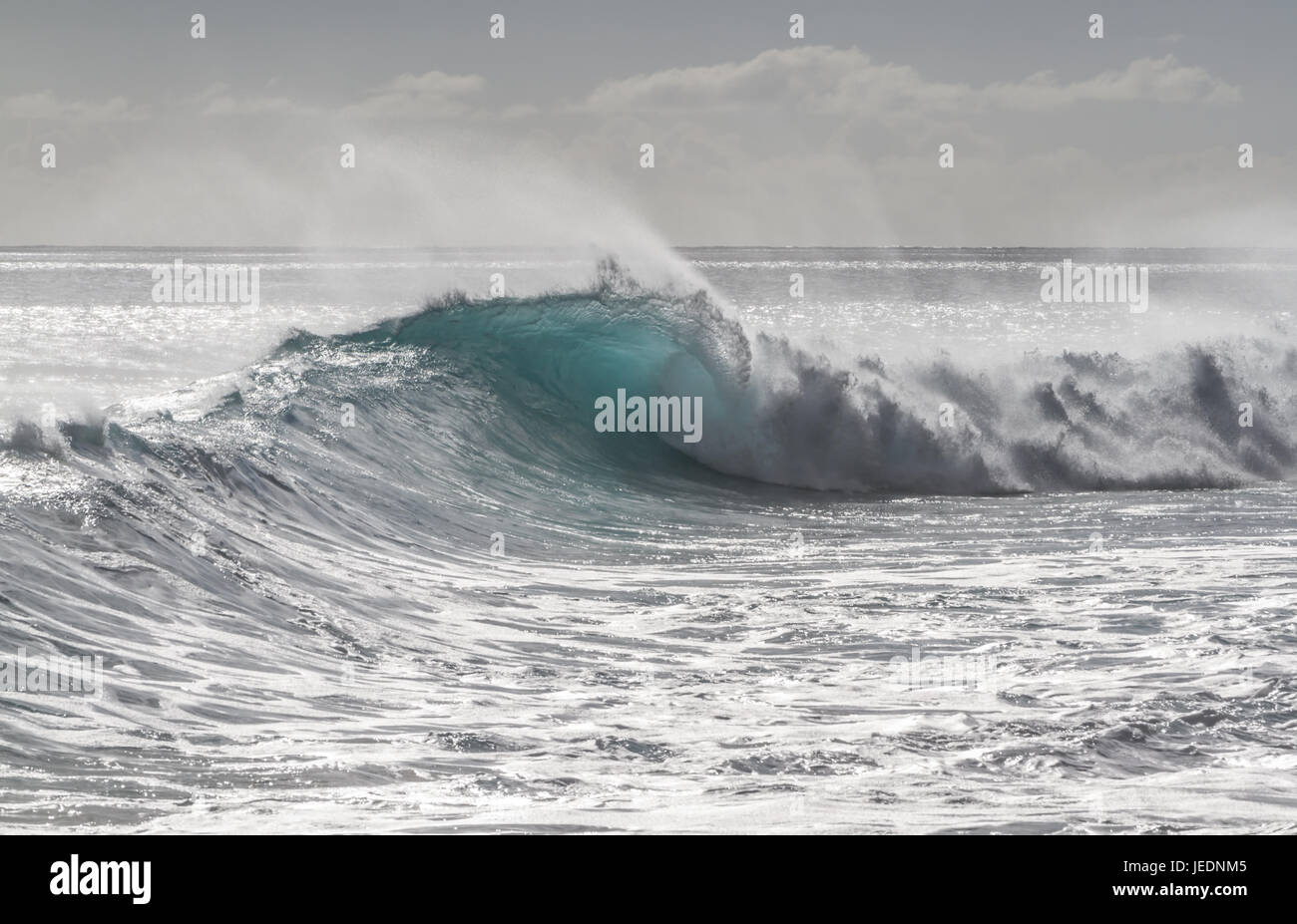 Beautiful back lit breaking Ocean wave, Oahu Hawaii Stock Photo - Alamy