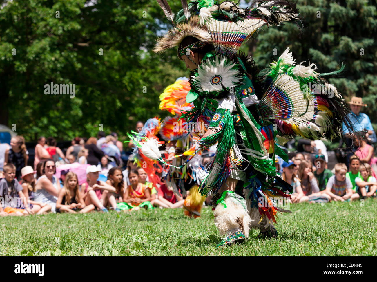 Members of Canada's First Nations communities celebrate and dance ...