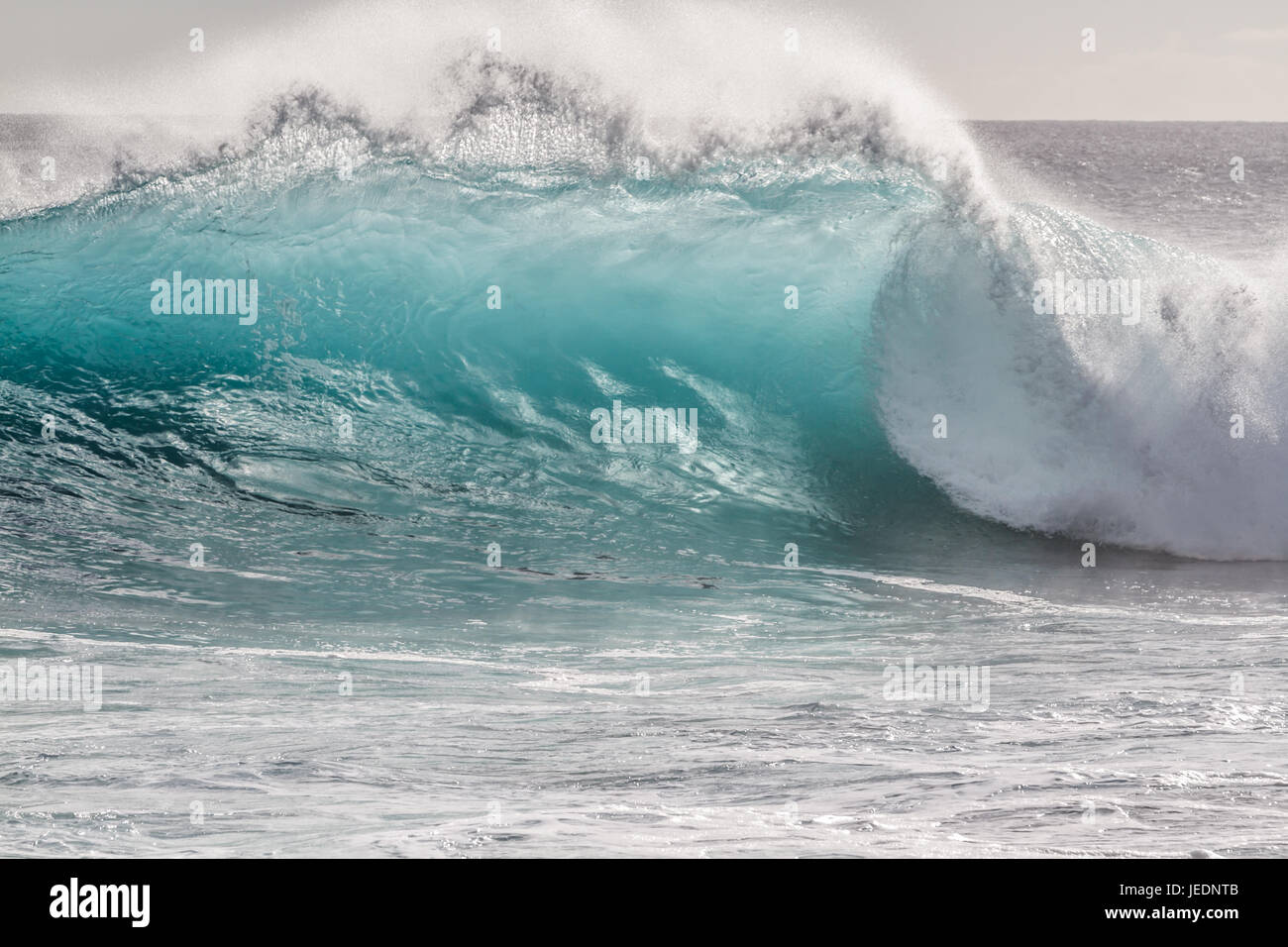 Beautiful back lit breaking Ocean wave, Oahu Hawaii Stock Photo - Alamy