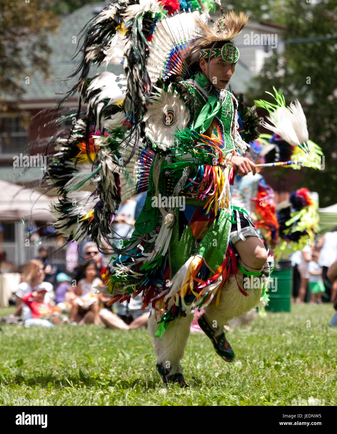 Members of Canada's First Nations communities celebrate and dance ...