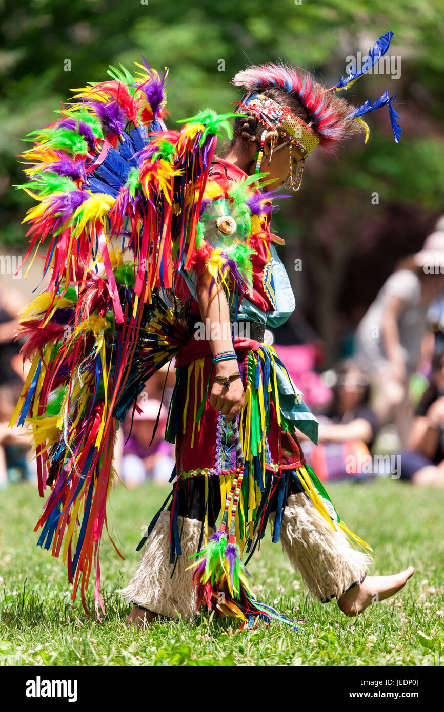 Members of Canada's First Nations communities celebrate and dance ...