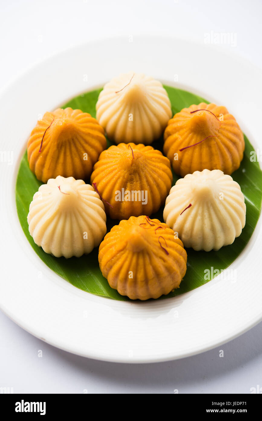 A modak is an Indian sweet dumpling popular in India. It is called ...