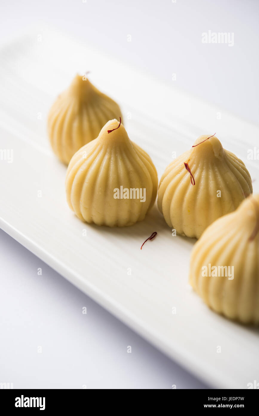 A modak is an Indian sweet dumpling popular in India. It is called ...