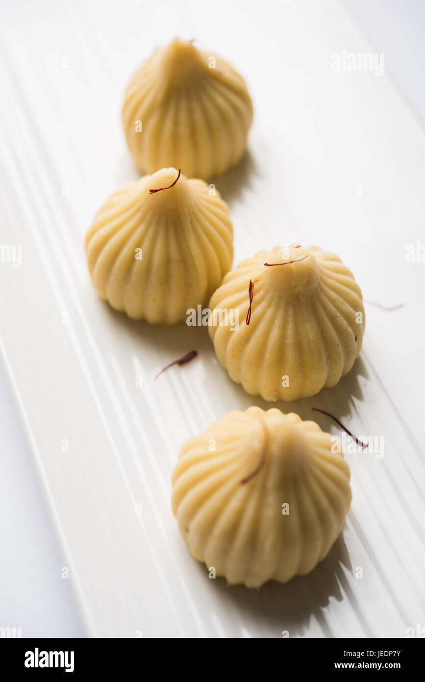 A modak is an Indian sweet dumpling popular in India. It is called ...