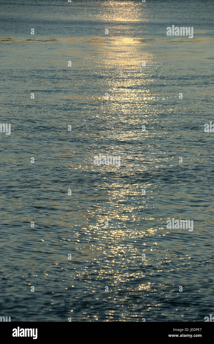 Reflections on water during sunset Stock Photo - Alamy