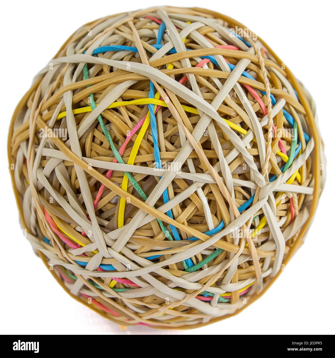 Ball rubber bands. rubber bands have red, green, yellow, blue, brown ...