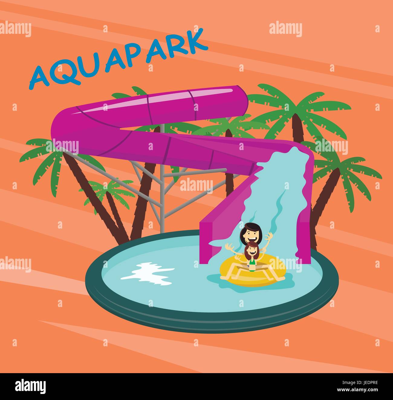 Water slides design Stock Vector Images - Alamy