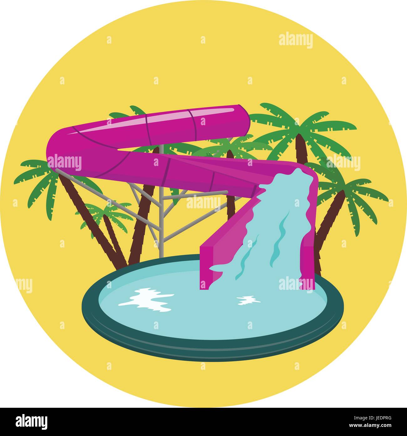 Round hill resort Stock Vector Images - Alamy