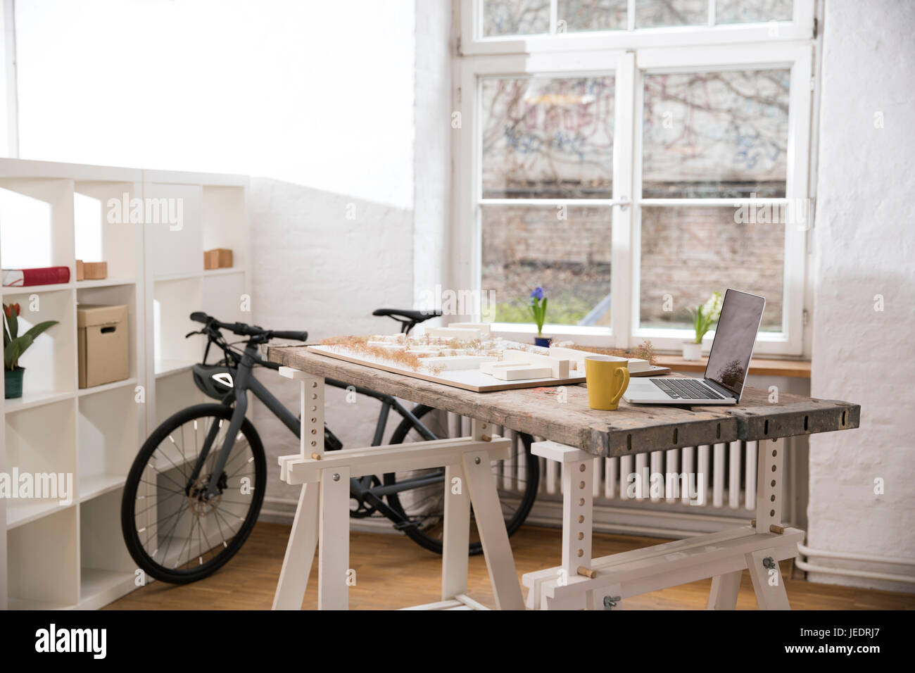 Interior of a modern informal office Stock Photo - Alamy