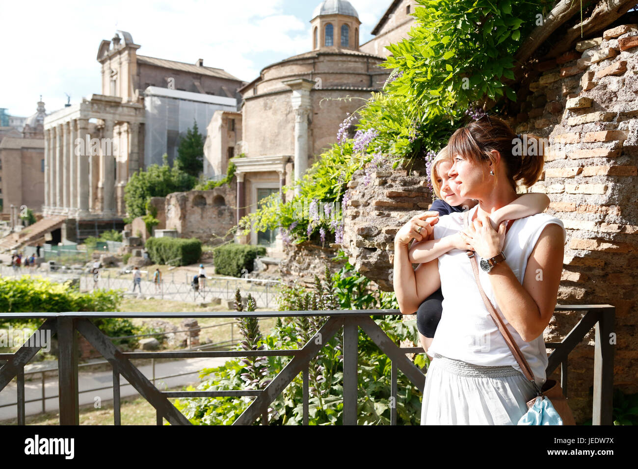 Italy, Rome, mother and little daughter on city break Stock Photo - Alamy