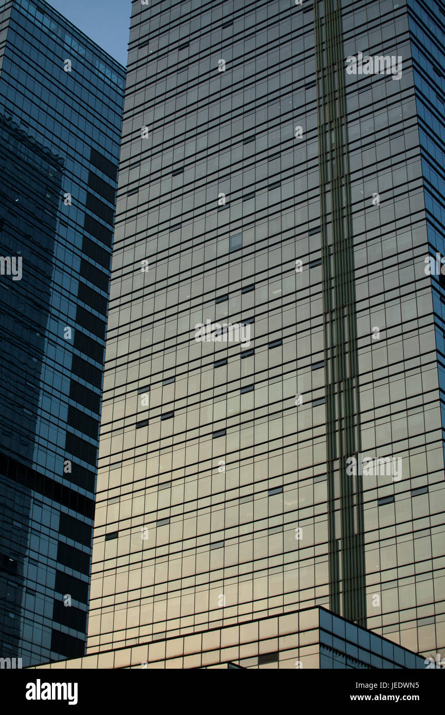 Office building facade; Shenzhen, Guangdong province; People's republic ...
