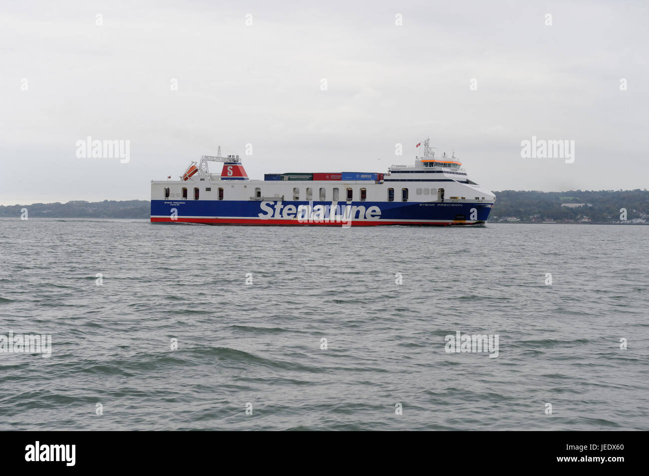 Stena Line Ferry in Belfast Lough Stock Photo - Alamy