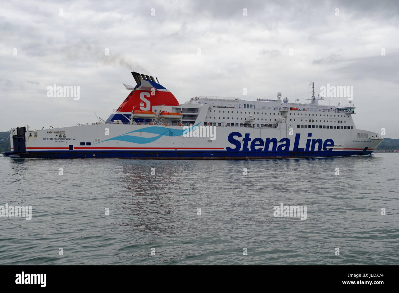 Stena Line Ferry in Belfast Lough Stock Photo - Alamy