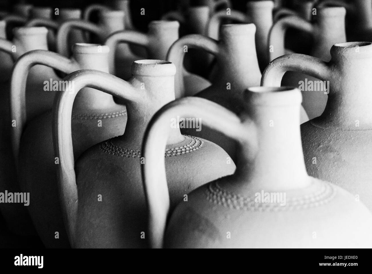 Handmade ceramic vase clay Black and White Stock Photos & Images - Alamy