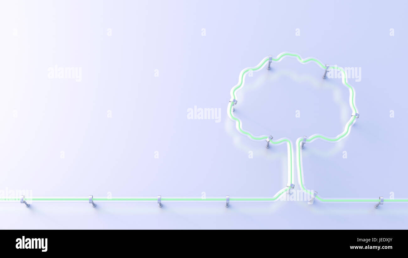 Fluorescent lamp shaping a tree hi-res stock photography and images - Alamy