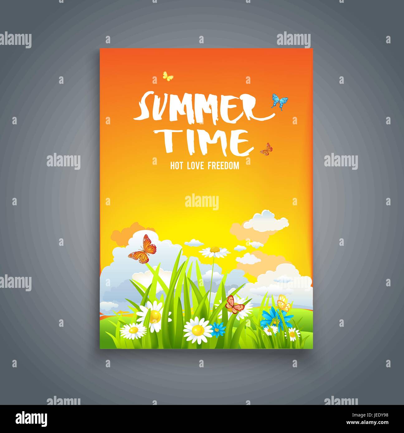 Nature template for design banner,ticket, leaflet, card, poster and so ...