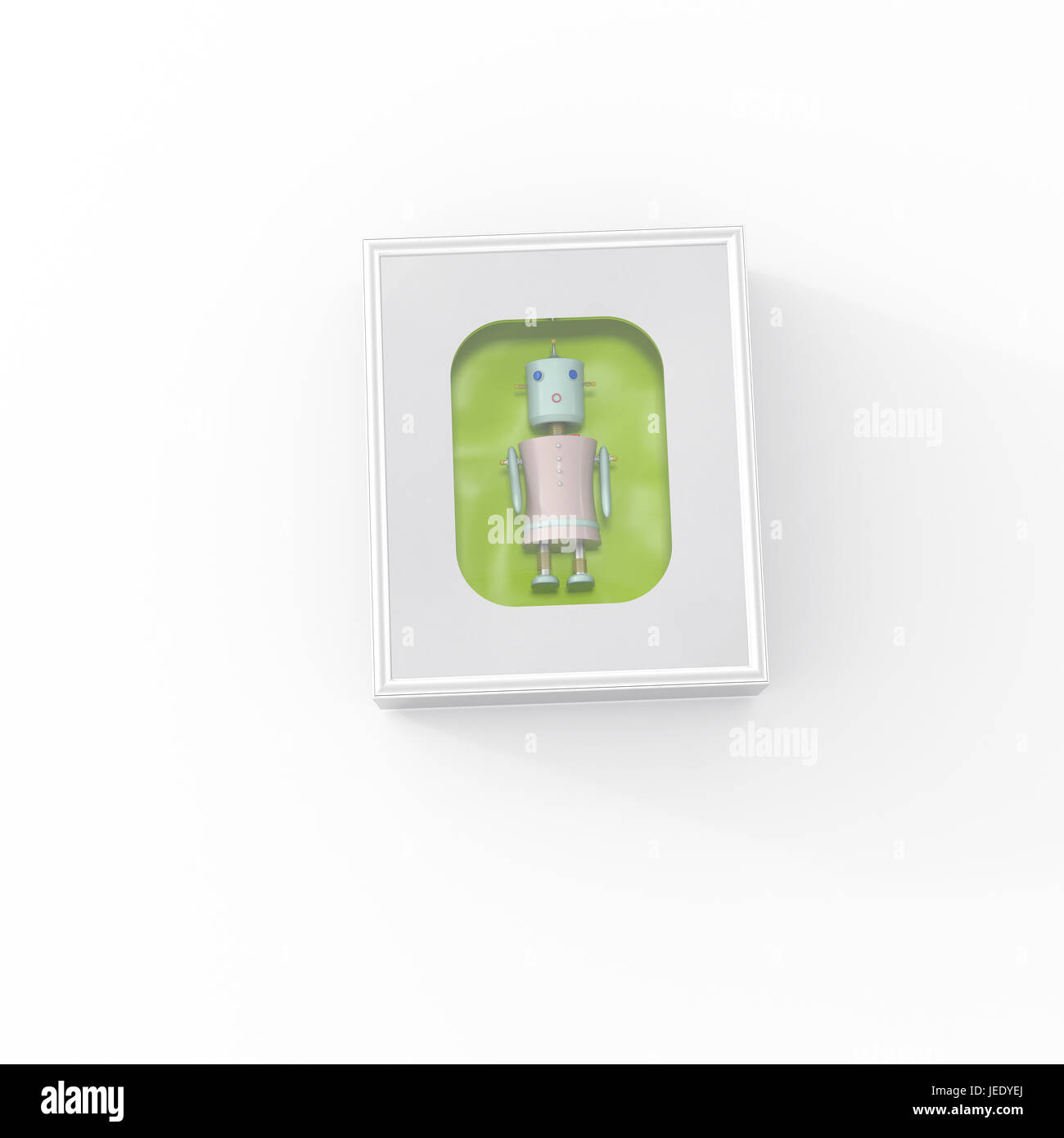 Female toy robot packed in a box Stock Photo - Alamy