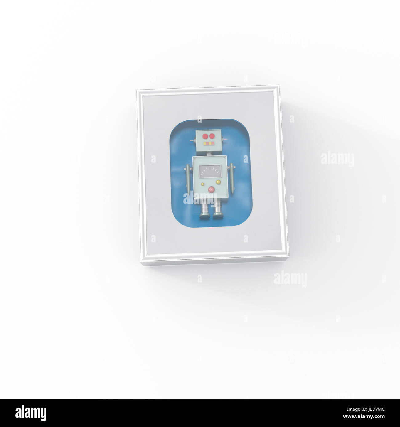 Male toy robot packed in a box Stock Photo - Alamy