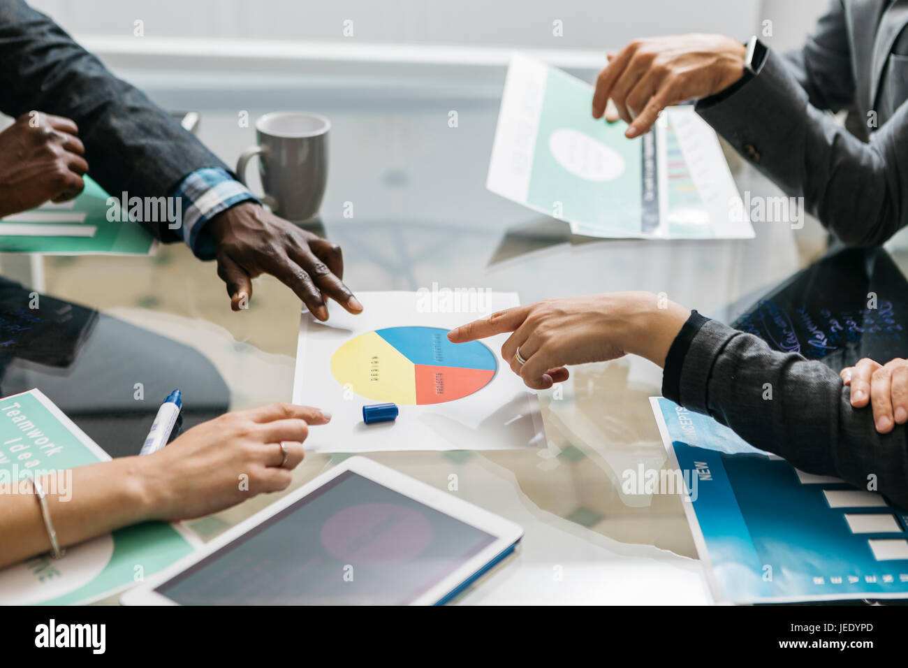 Creative business people having a meeting in office Stock Photo - Alamy