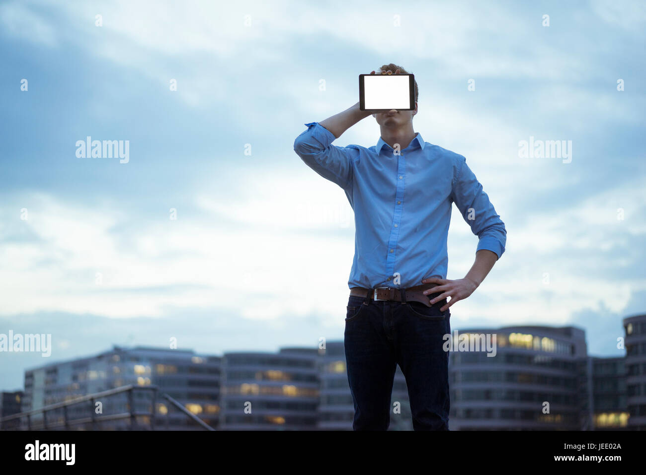 Man Hiding Behind Computer Stock Photos & Man Hiding Behind Computer ...