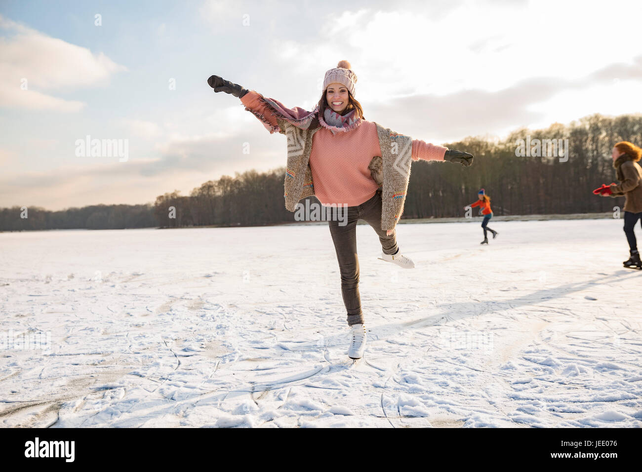 Ice dancing man woman hi-res stock photography and images - Alamy